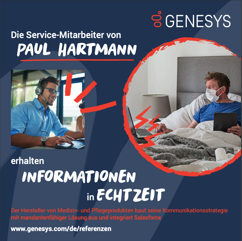 Paul Hartmann AG setzt die Genesys Cloud CX-Plattform ein, um IT ...