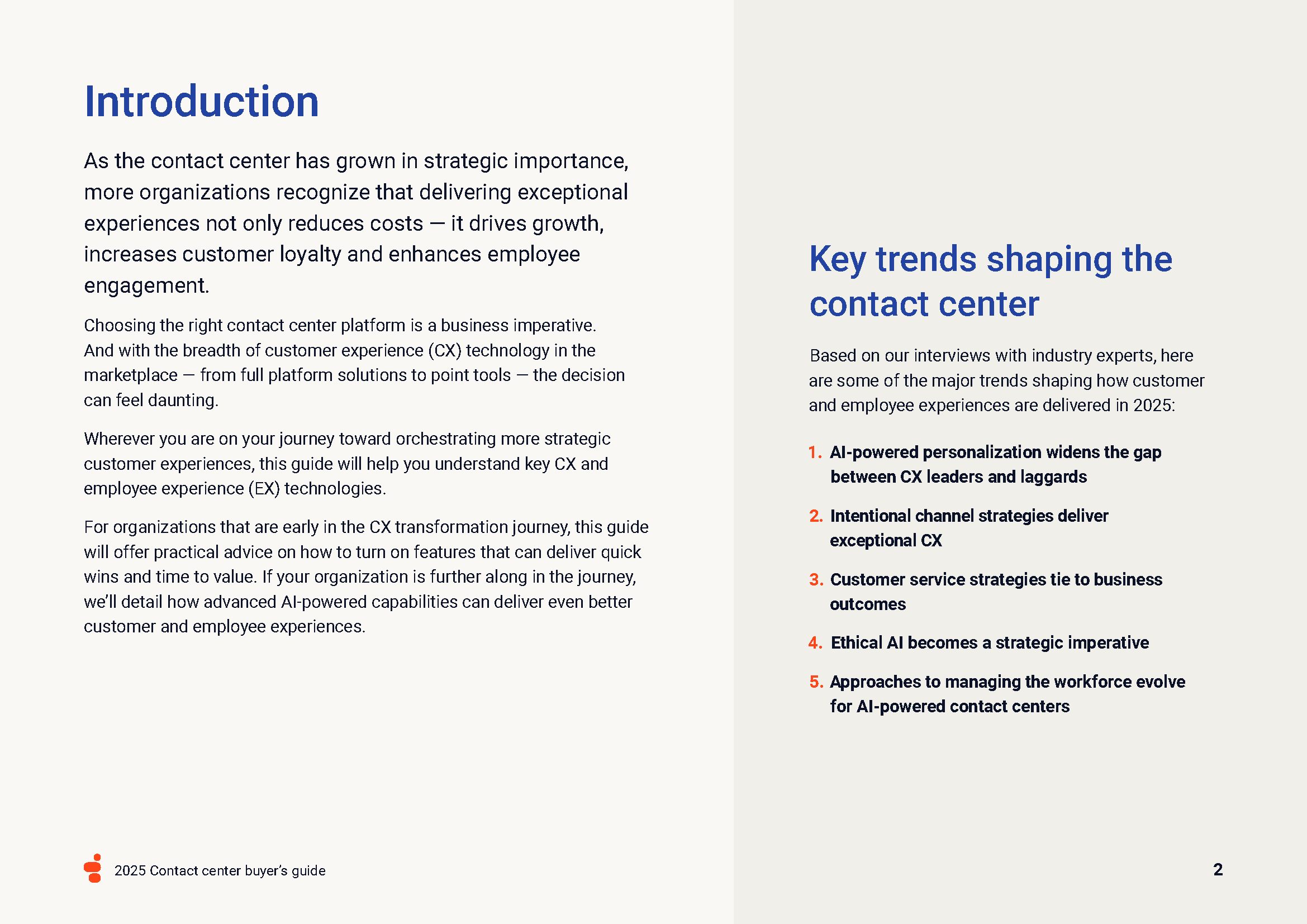 2025 Contact center buyer’s guide | Genesys