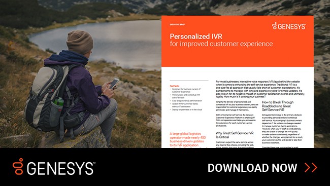 Personalised Self Service IVR—Improve Customer Experience | Genesys