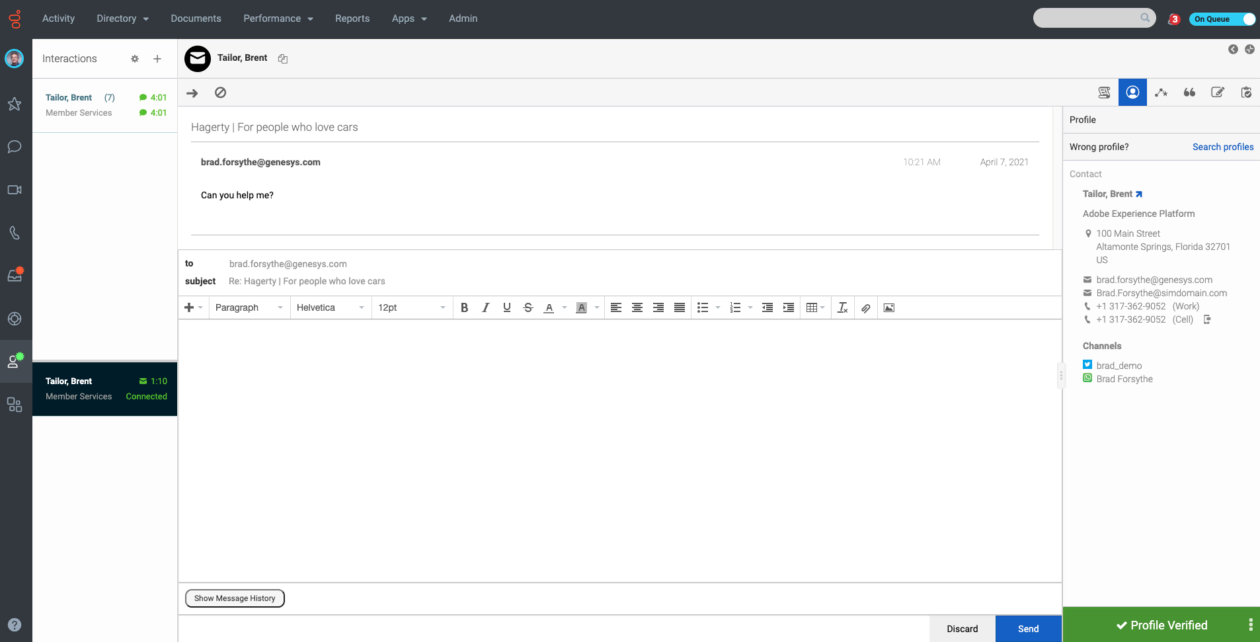 Contact Centre Email Software for Customer Service | Genesys