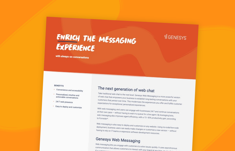 Genesys Cloud Web Messaging | Genesys Genesys Cloud Web Messaging | Genesys